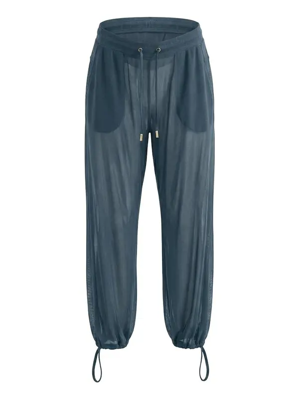 SEROTONE SWIM Mesh Drawcord Joggers - Blue