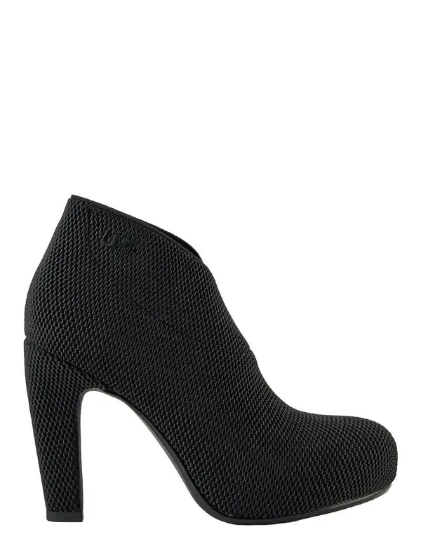 United Nude Fold Hi Heeled Boots - Black