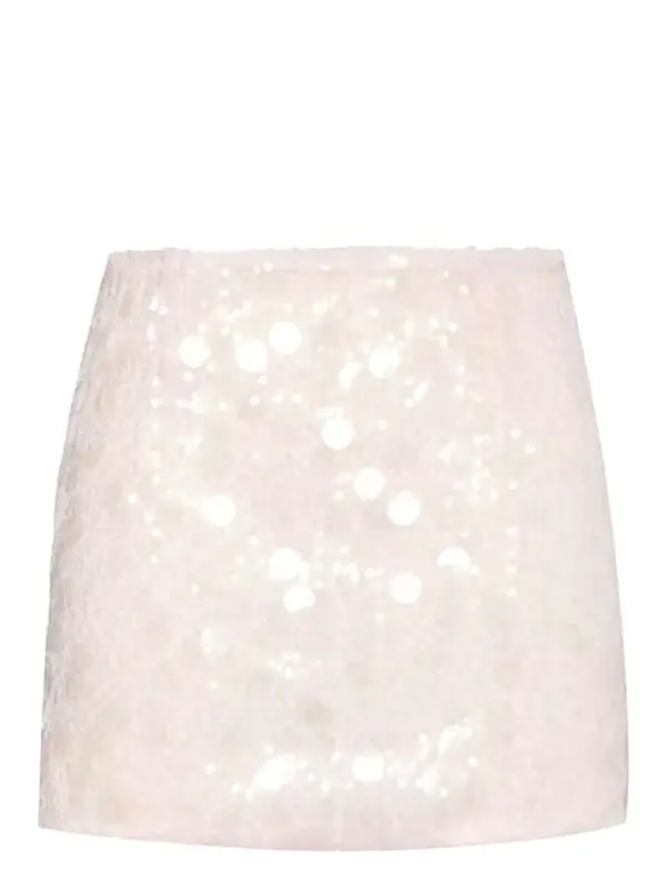 AMY LYNN Oceane Ice Disc Mini Skirt - Pink
