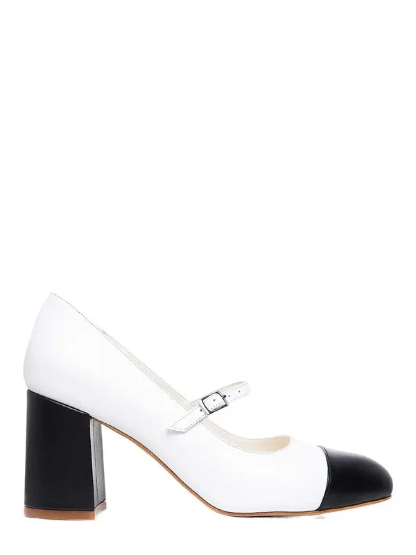 GINISSIMA Carrie Round Toe Mary-jane - White