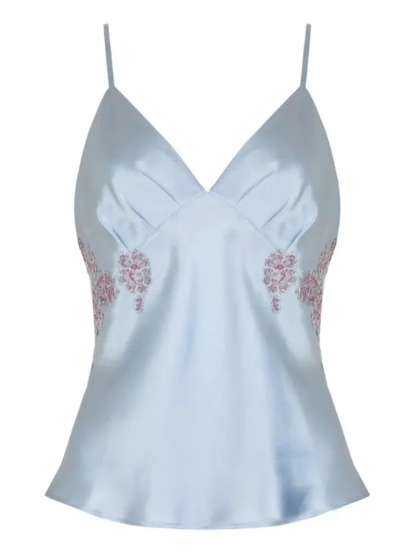 EMMA HARRIS Veronique Luxury Camisole - Blue