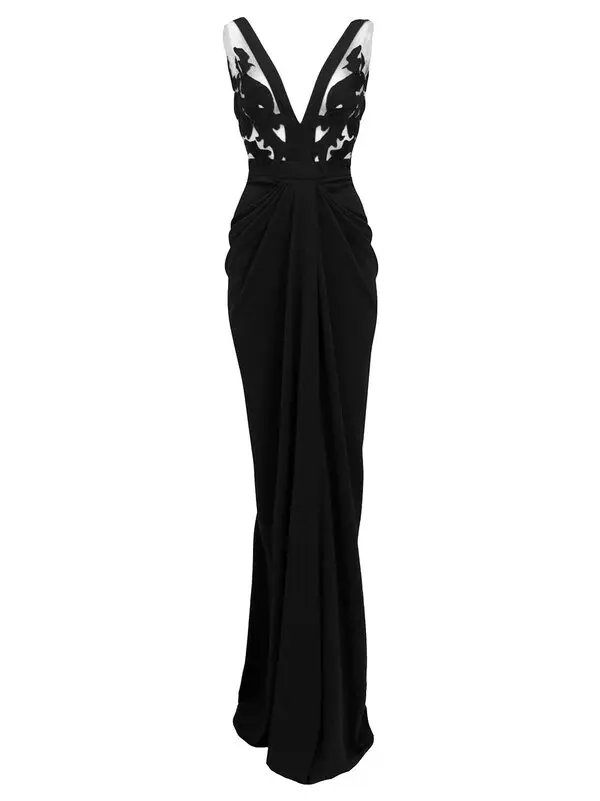 ALINA CERNATESCU Alegria Maxi Gown - Black