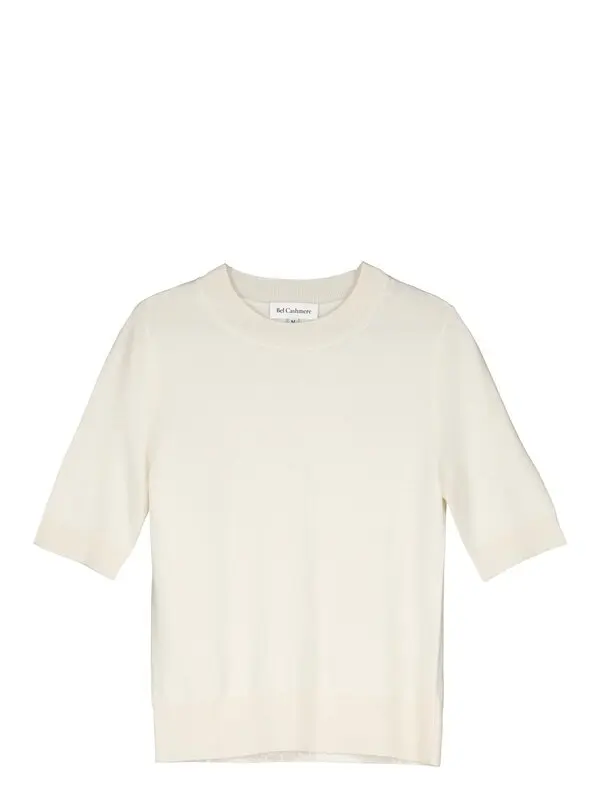 BEL CASHMERE Roma Cashmere Sweater - White