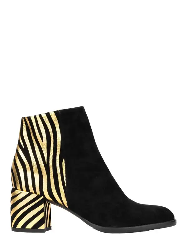 EMBASSY LONDON USA Impala Ankle Boot - Gold/black