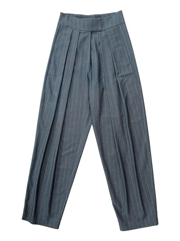 CIRCULAR PATH Straight Leg Samantha Pant - Grey/white
