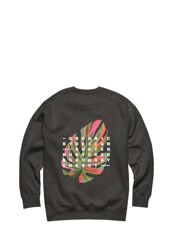 ANCHOR & CREW Heather Organic Design Passenger Cotton Sweatshirt - Black