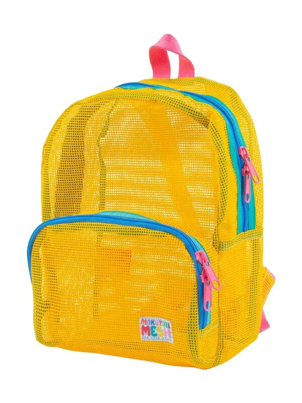 MOKUYOBI Mesh Mini Backpack - Yellow/blue