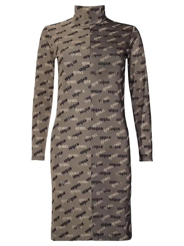 SARAH REGENSBURGER Vegan Rebel Mesh Dress - Black