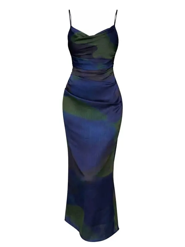 GIRL IN MIND Molly Slip Midi Dress - Blue