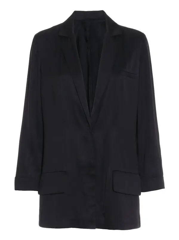 HELENE GALWAS Barbara Relaxed Blazer - Black