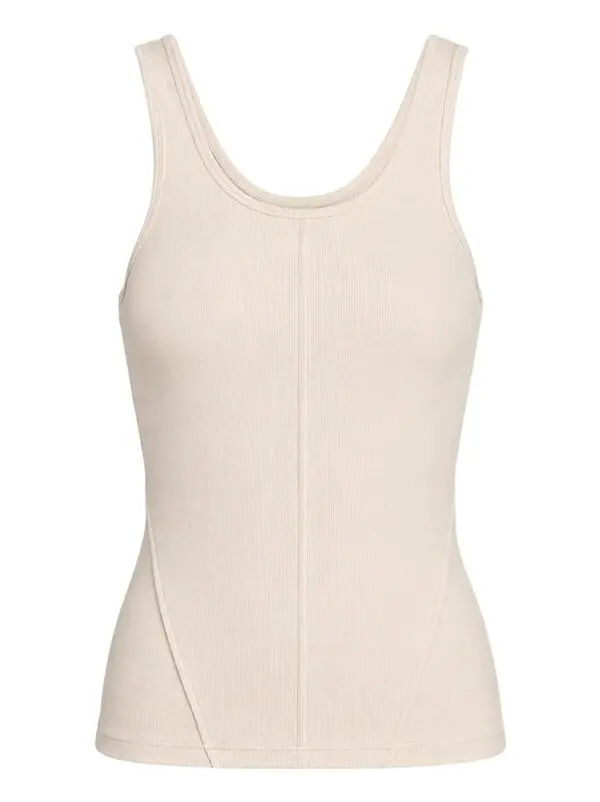 VIRAGO Ribbed Tank Top - White