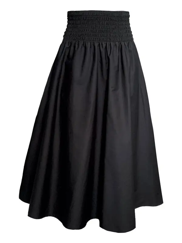 FROCK TALES Orchid Midi Skirt With Pockets - Black