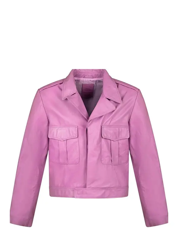 ZASTASTUDIO Uniform Leather Jacket - Pink