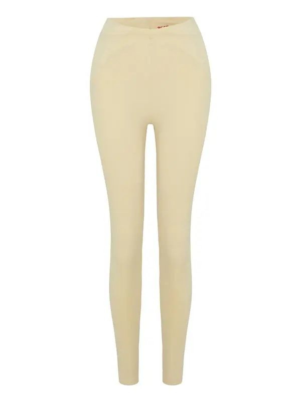 PCFG Neutrals / Legging With Stitch Detail Chino - Green