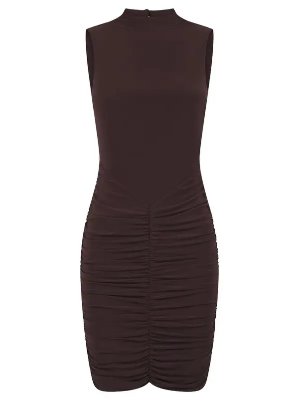 CELESTINE & MAE Ixia Mini Dress - Brown