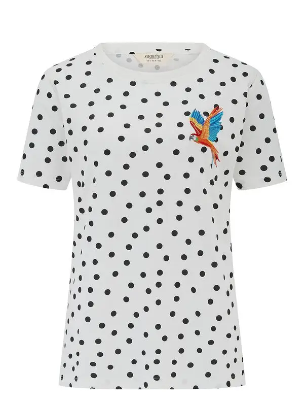 SUGARHILL BRIGHTON Maggie Organic Cotton T-shirt - White