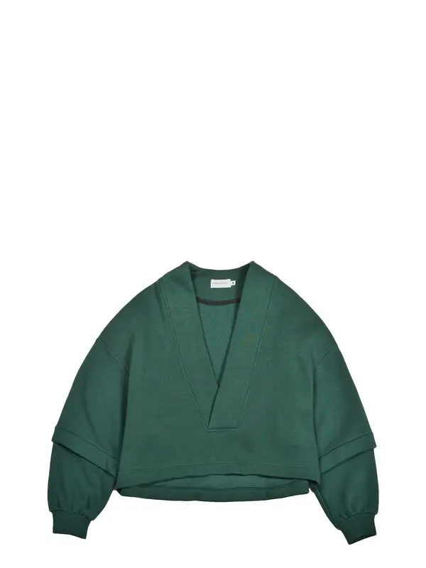 IOANA CIOLACU V-neck Sweatshirt - Green