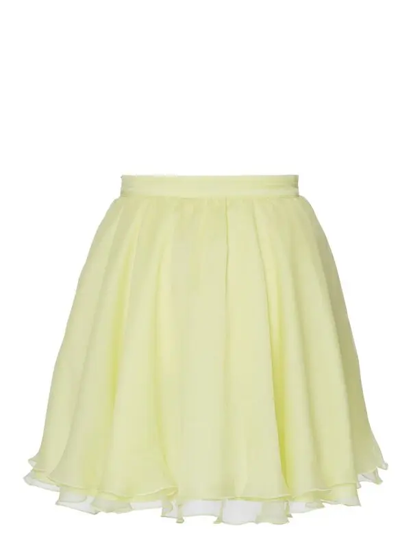 ANSE VICTORIN Lucy Silk Skirt - Green