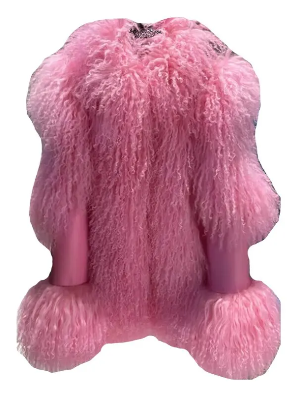 MADELEINE SIMON STUDIO Ferdinand Shearling Vest - Pink