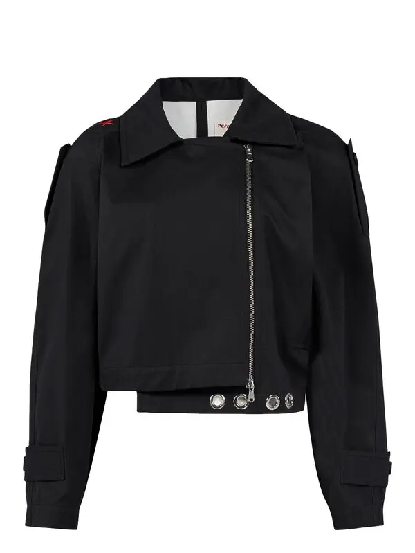 PCFG Cropped Trenchcoat - Black