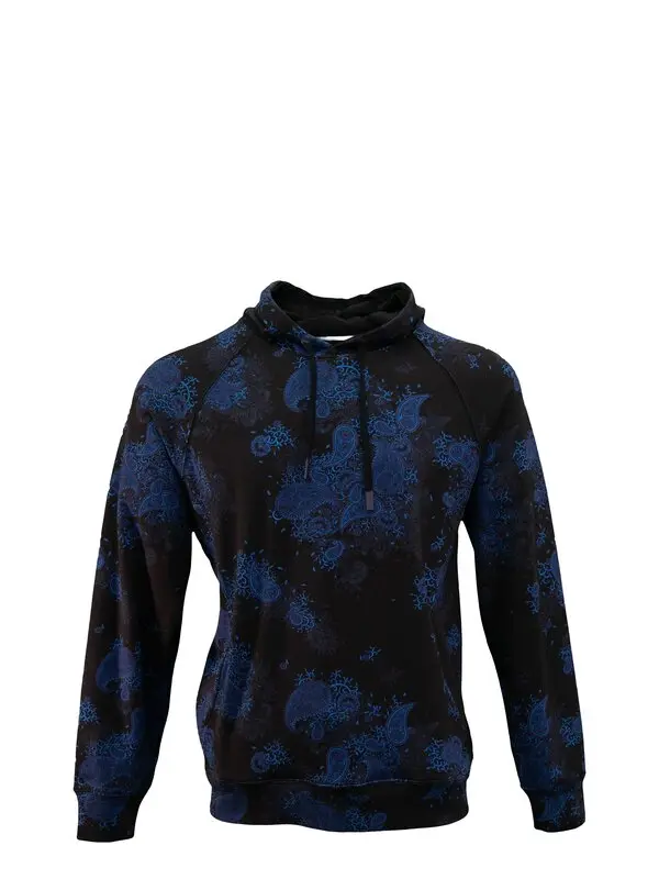 LORDS OF HARLECH Hank Campania Floral Hoodie - Black