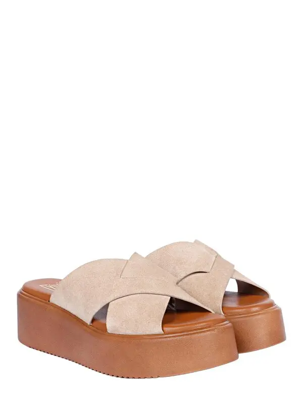 SAINT G Vivi Blu Yasmin Wedges - Brown
