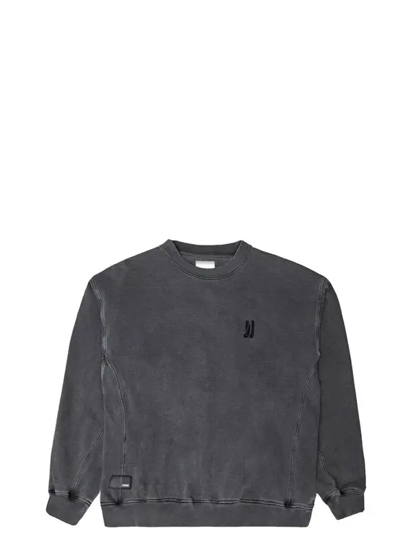 COMUNE Duke Crew Faded Sweatshirt - Black