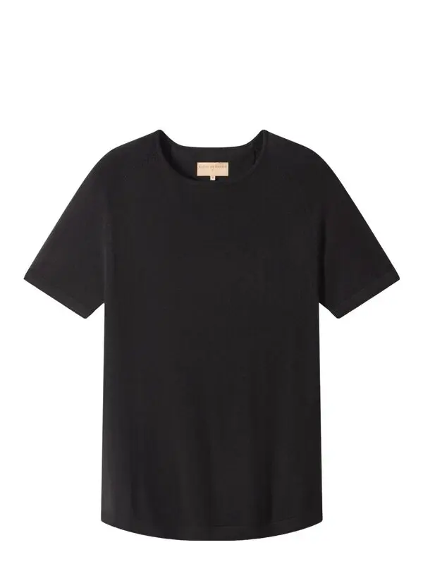 WESTON JON BOUCHER Ss Lightweight Slim Fit Sweater Obsidian - Black