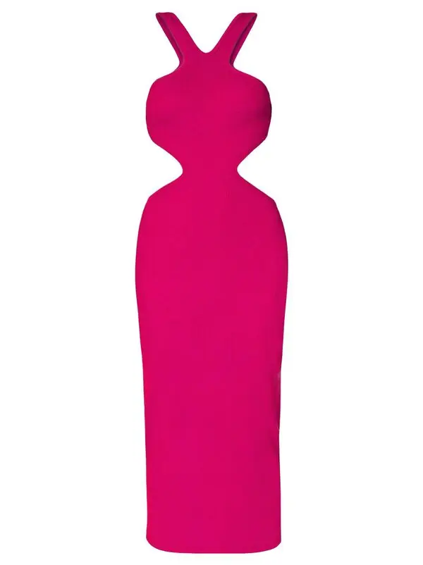AGGI BY HALEWSKI Giselle Cutout Midi Dress - Pink