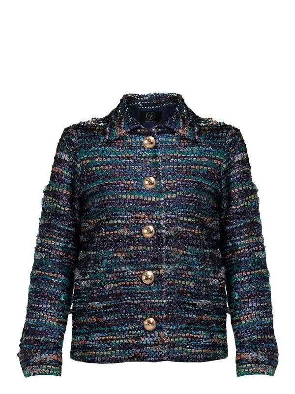GEEGEE COLLECTION Phoebe Metallic Coat - Purple