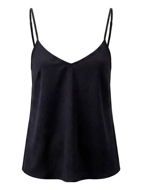 VIMISSIA Bubble Silk Camisole - Black