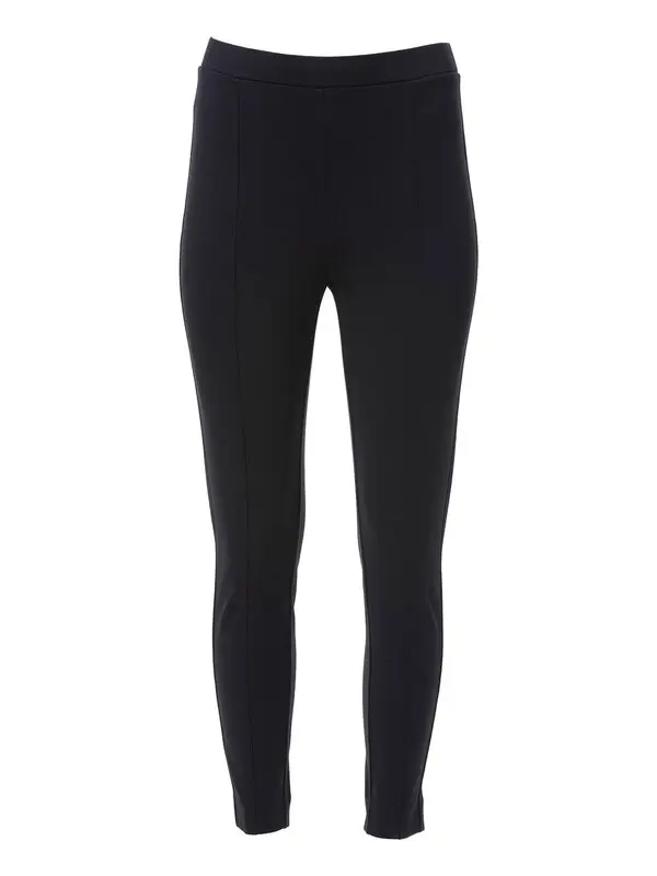 CARLOSLINES Compression Skinny Cigarette Pants - Black