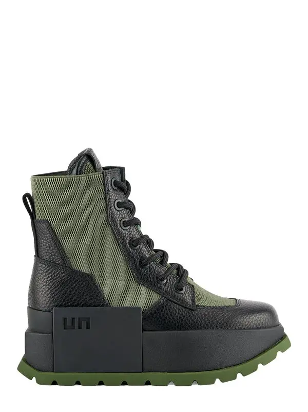 United Nude Roko Trooper Combat Boots - Black/green