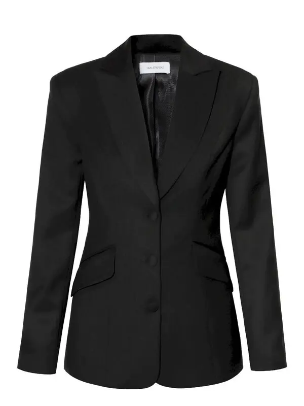 AGGI BY HALEWSKI Leona Single-breasted Blazer - Black