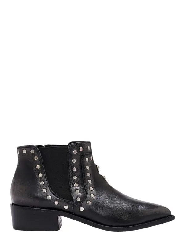 CLARA BARCELO Studded Ankle Boot - Black