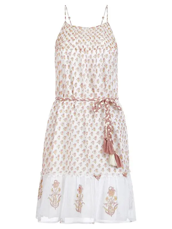 LIMINAL Ella Printed Cotton Dress - Pink