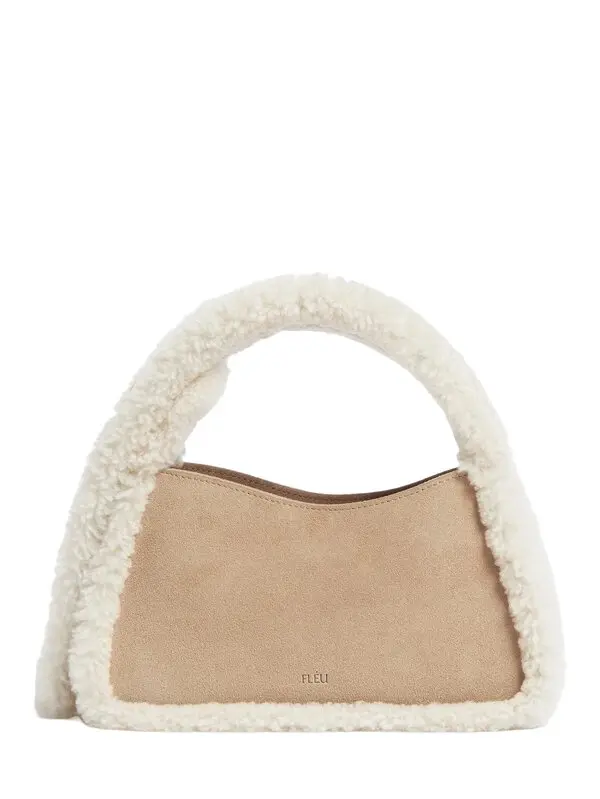 FLEU Shearling Bag - Black/brown/gray/red/yellow