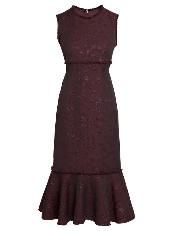 Santorelli Andi Midi Sheath Dress - Purple