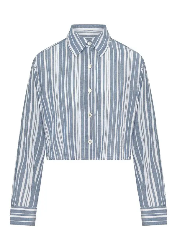 NUDEA The Cropped Shirt - Blue