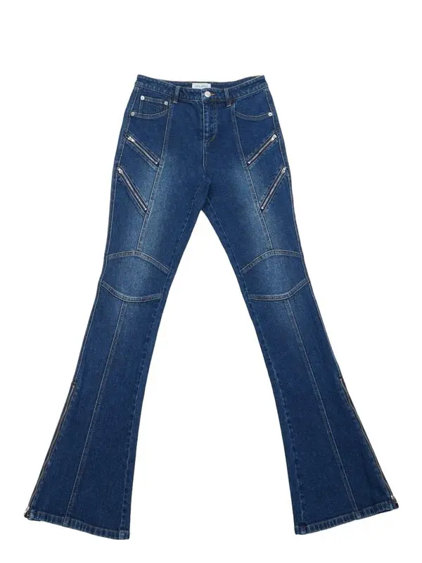 CIRCULAR PATH Zelda Zipper Jean - Blue