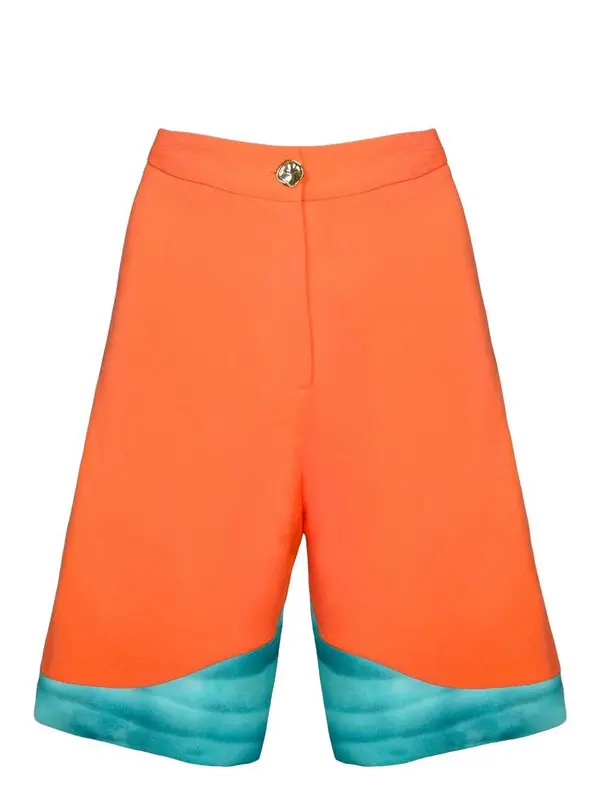 MADEBYZA Sunset Color Block Shorts - Orange