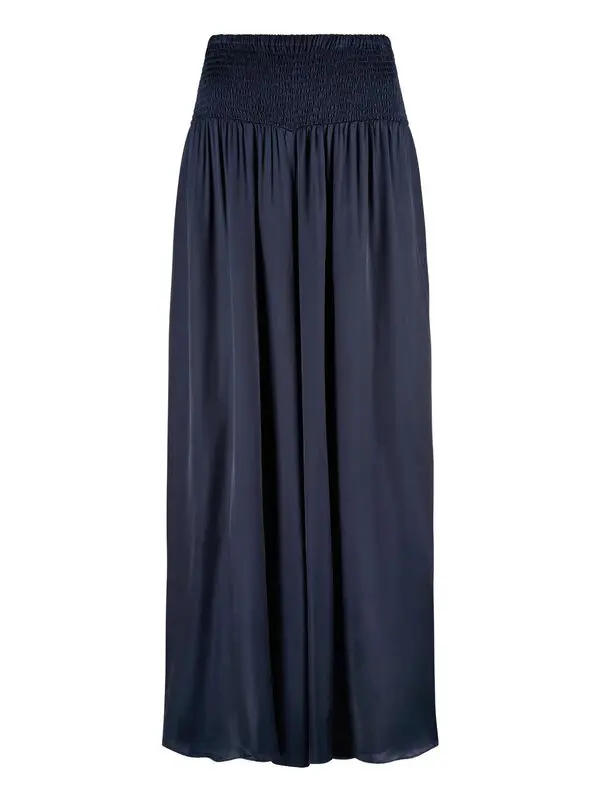 TRAFFIC PEOPLE Navy Aurora Wide Leg Trousers - Blue
