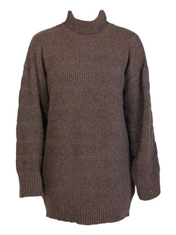 MAISON BOGOMIL Oversized Turtleneck Sweater - Brown