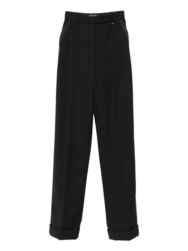 NISSA Tailored Wool Pants - Black