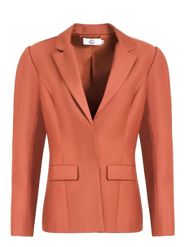 THE GT ATELIER Structured Blazer - Brown
