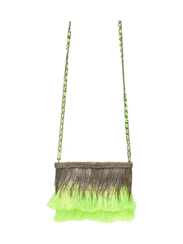 SIMITRI Mini Mojito Clutch - Green/gold