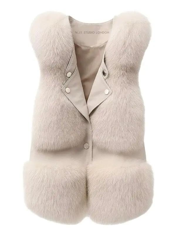 WJY STUDIO LONDON Eco-friendly Faux Fur Jacket - White