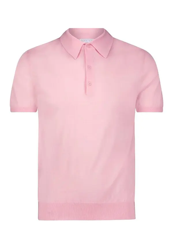 GEORGE PATRICK Lemonade Cashmere Polo Shirt - Pink