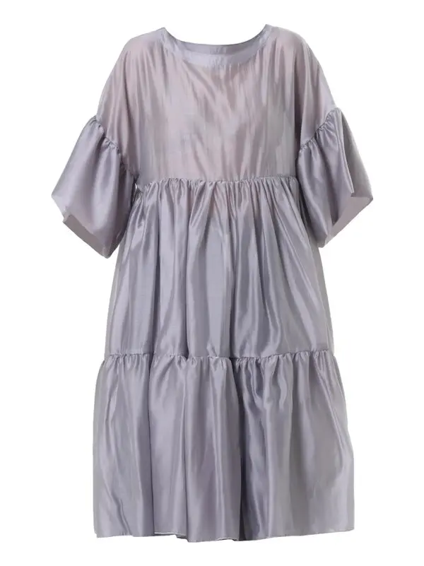 METAMORPHOZA Oversized Sheer Tunic - Silver