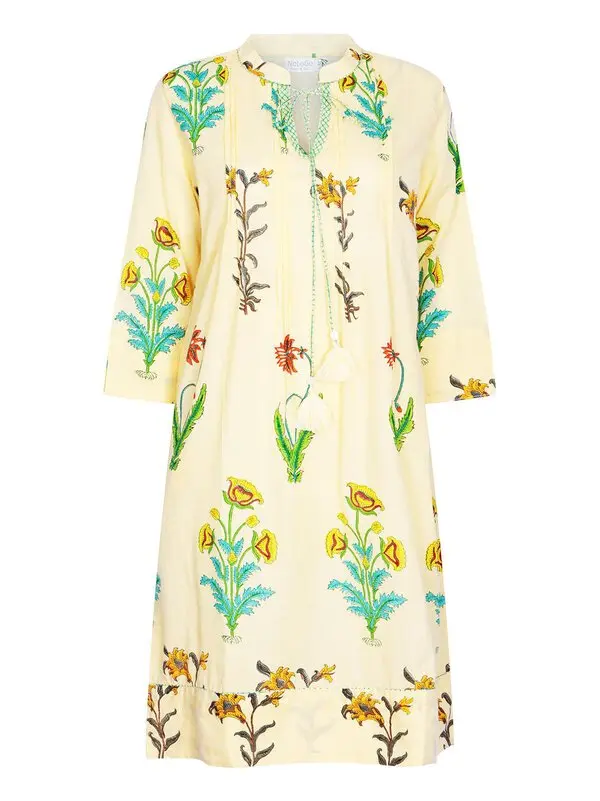 NOLOGO-CHIC Botanical Tassel Kurta - Gold